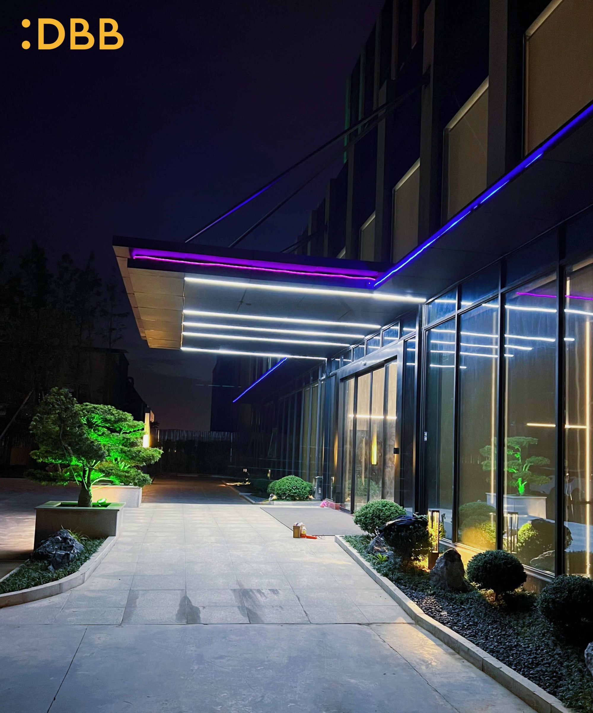 DiBiBi Technology Park Building 3 Has Completed The Exterior Lighting ...